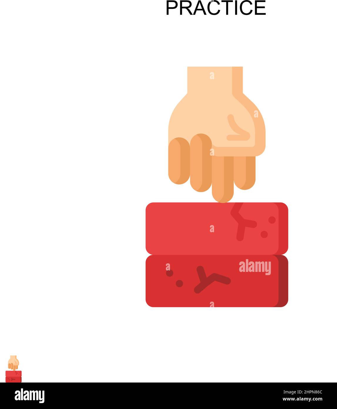 Practice Simple vector icon. Illustration symbol design template for ...