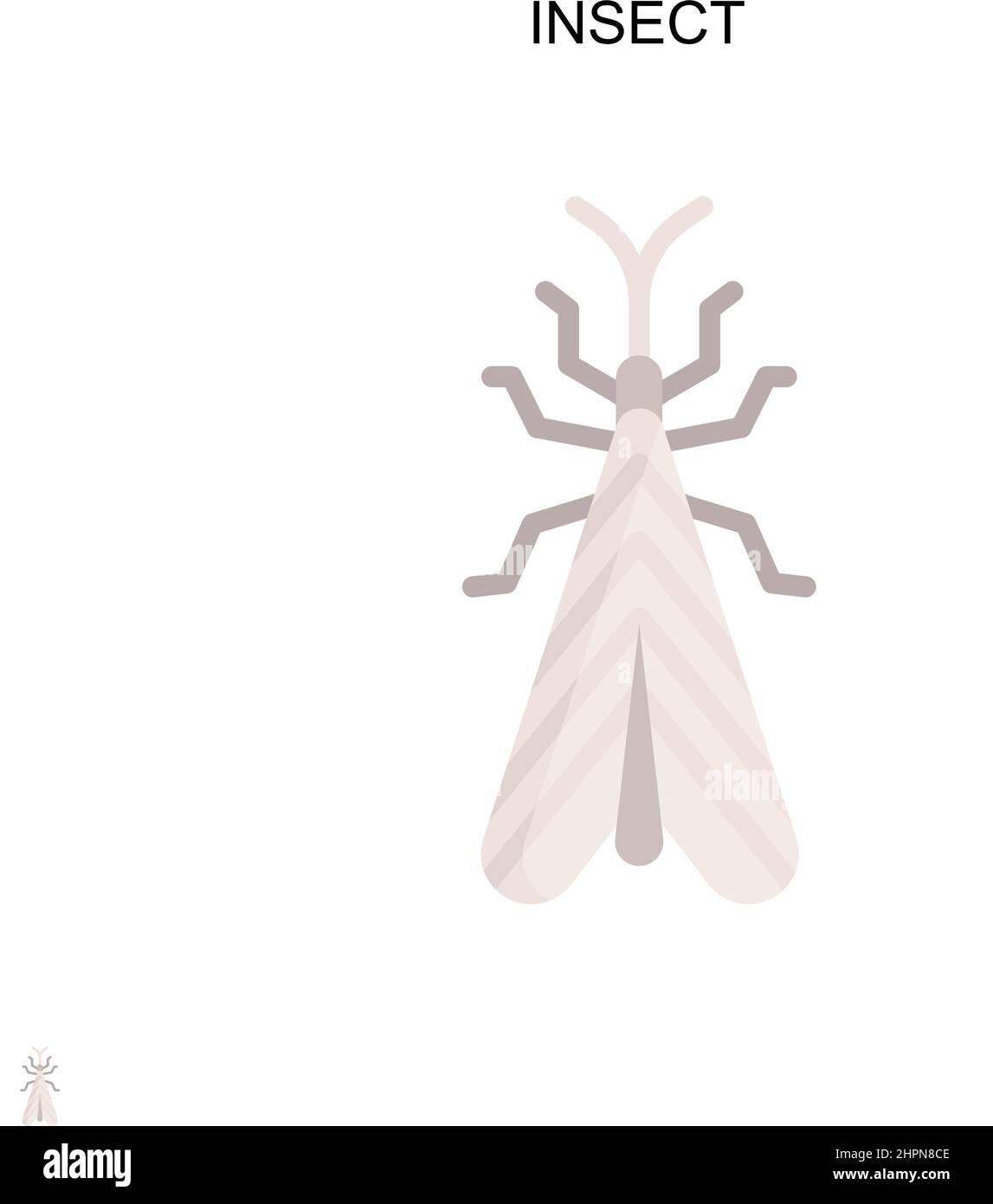 Insect Simple Vector Icon Illustration Symbol Design Template For Web Mobile Ui Element Stock