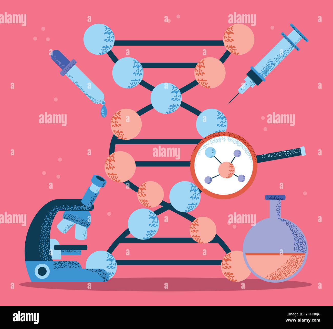 DNA genetic science Stock Vector Image & Art - Alamy