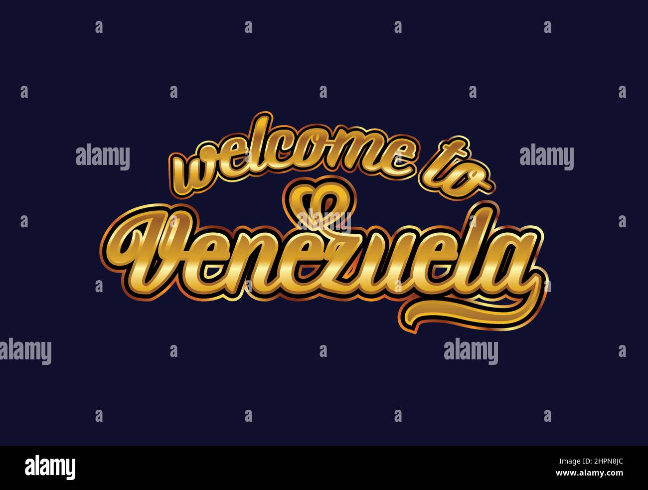 Welcome To Venezuela, Word Text Creative Font Design Illustration ...