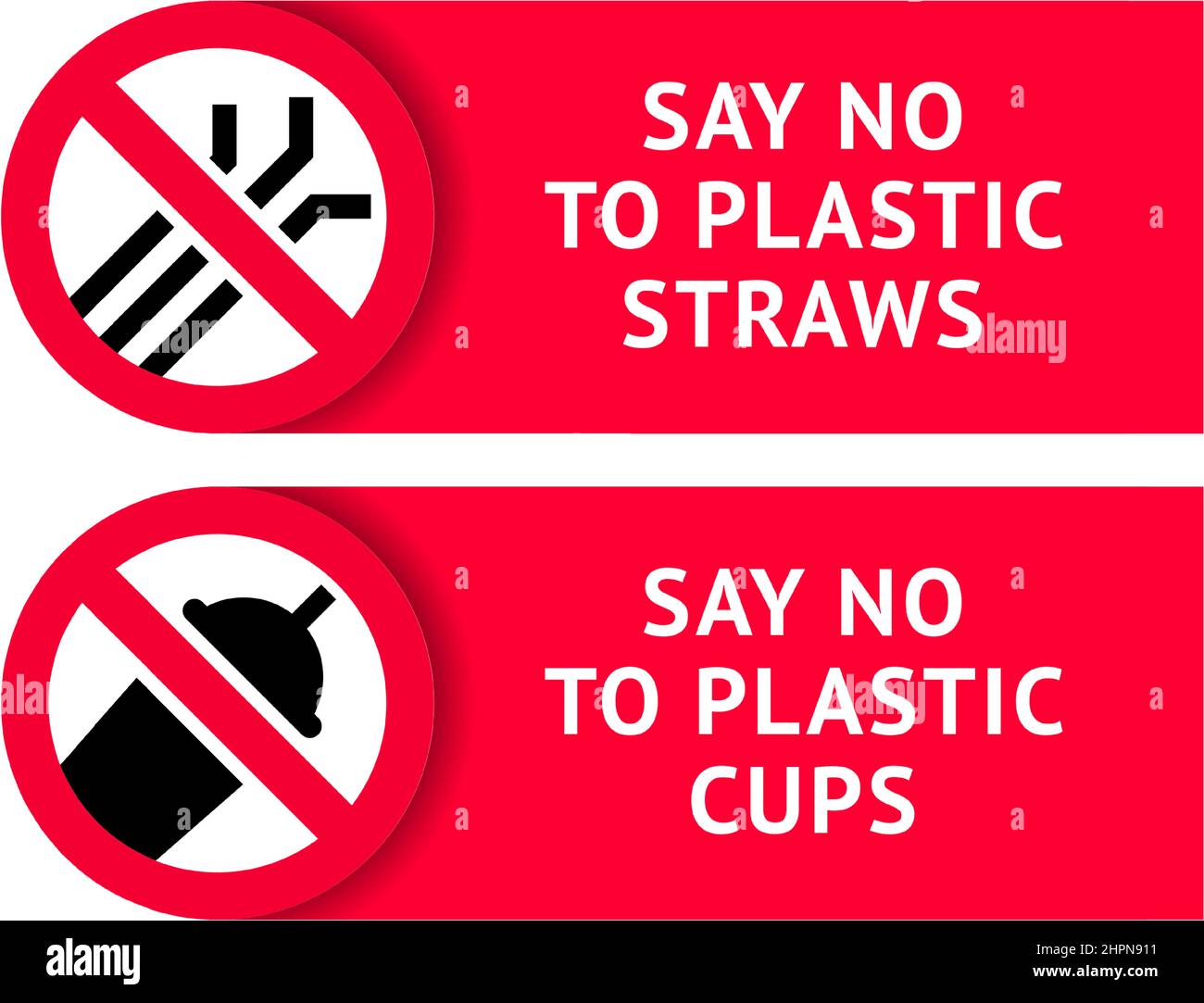 Say no to plastic cups and straws, trendy ecological stickers set for ...