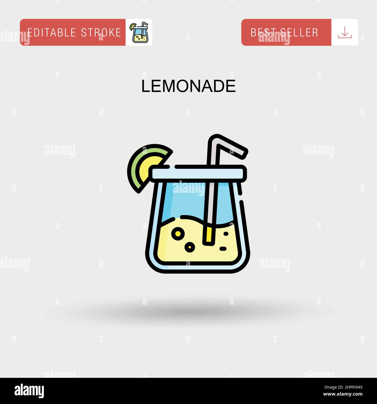Lemonade Simple vector icon Stock Vector Image & Art - Alamy