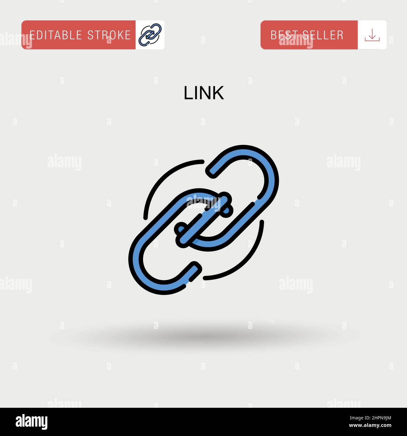 Link Simple vector icon Stock Vector Image & Art - Alamy