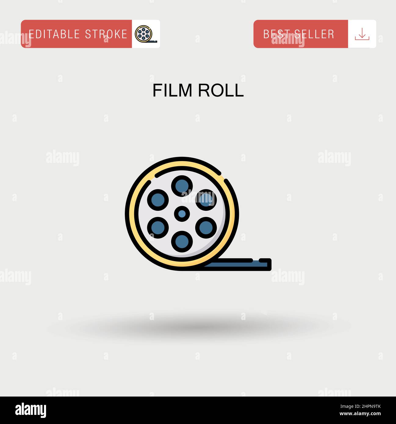 Old blank film strip Stock Vector Images - Alamy