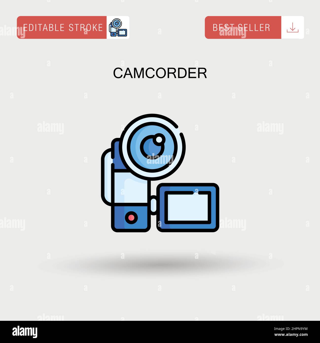 Camcorder icon hi-res stock photography and images - Alamy