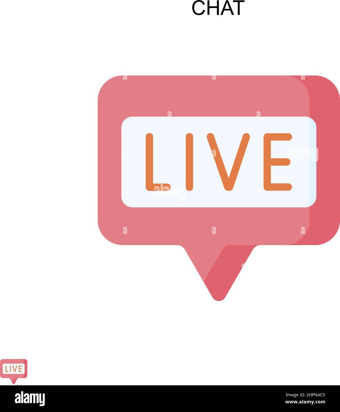 Chat Simple vector icon. Illustration symbol design template for web ...