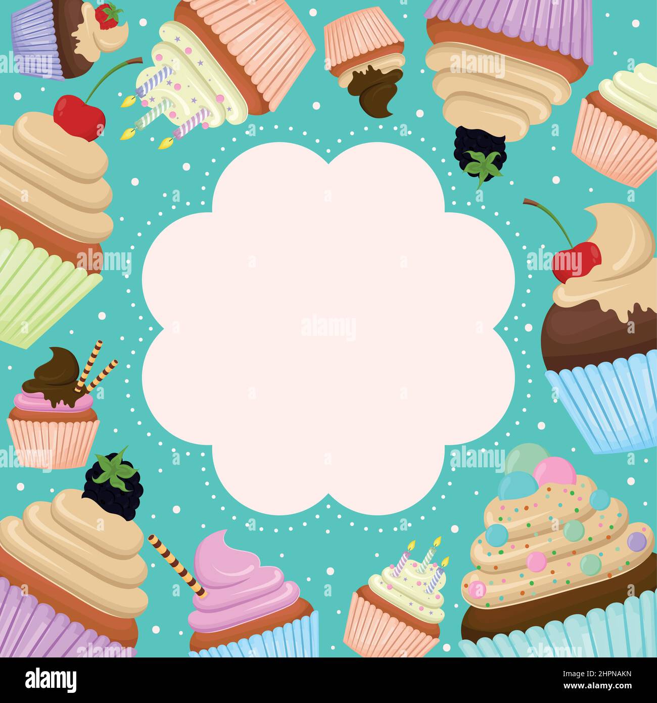 cupcakes banner template Stock Vector Image & Art - Alamy