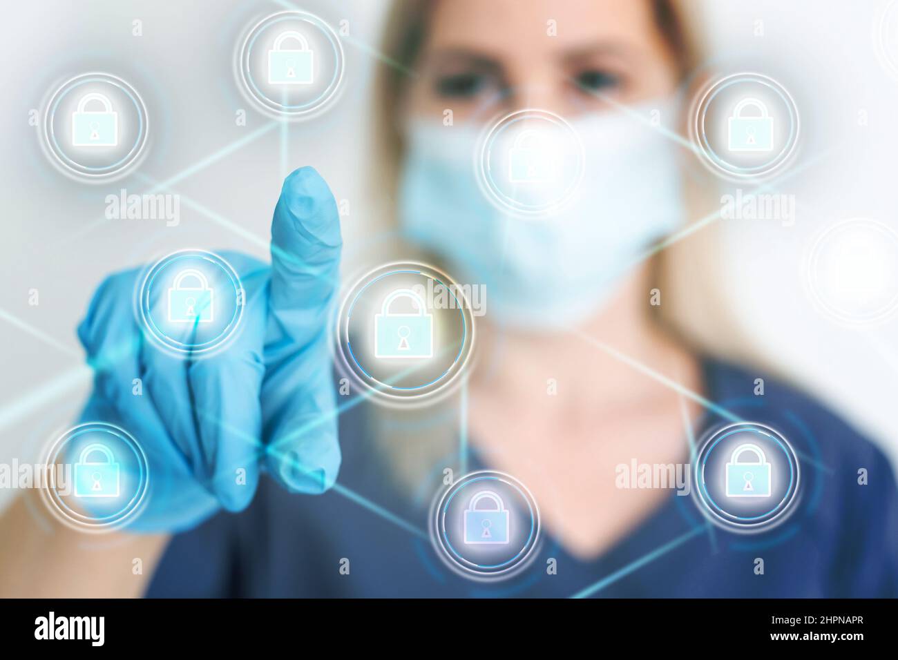 Security Health Care Concept. Medical Data Insurance and Safety ...