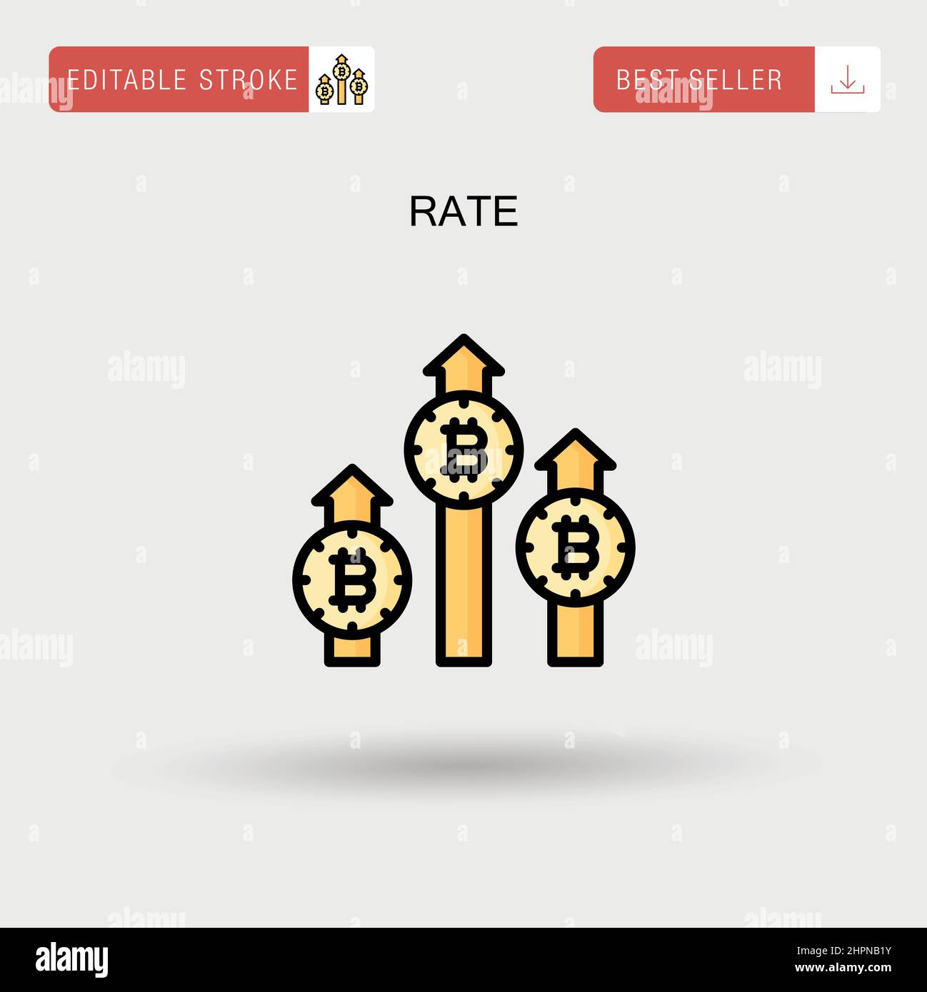 Rate Simple vector icon Stock Vector Image & Art - Alamy