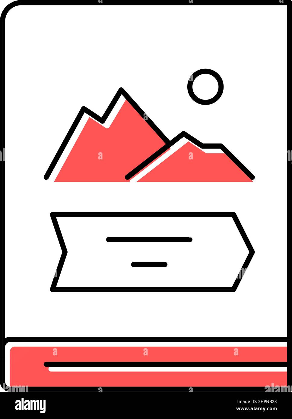 adventure genre color icon vector illustration Stock Vector Image & Art ...