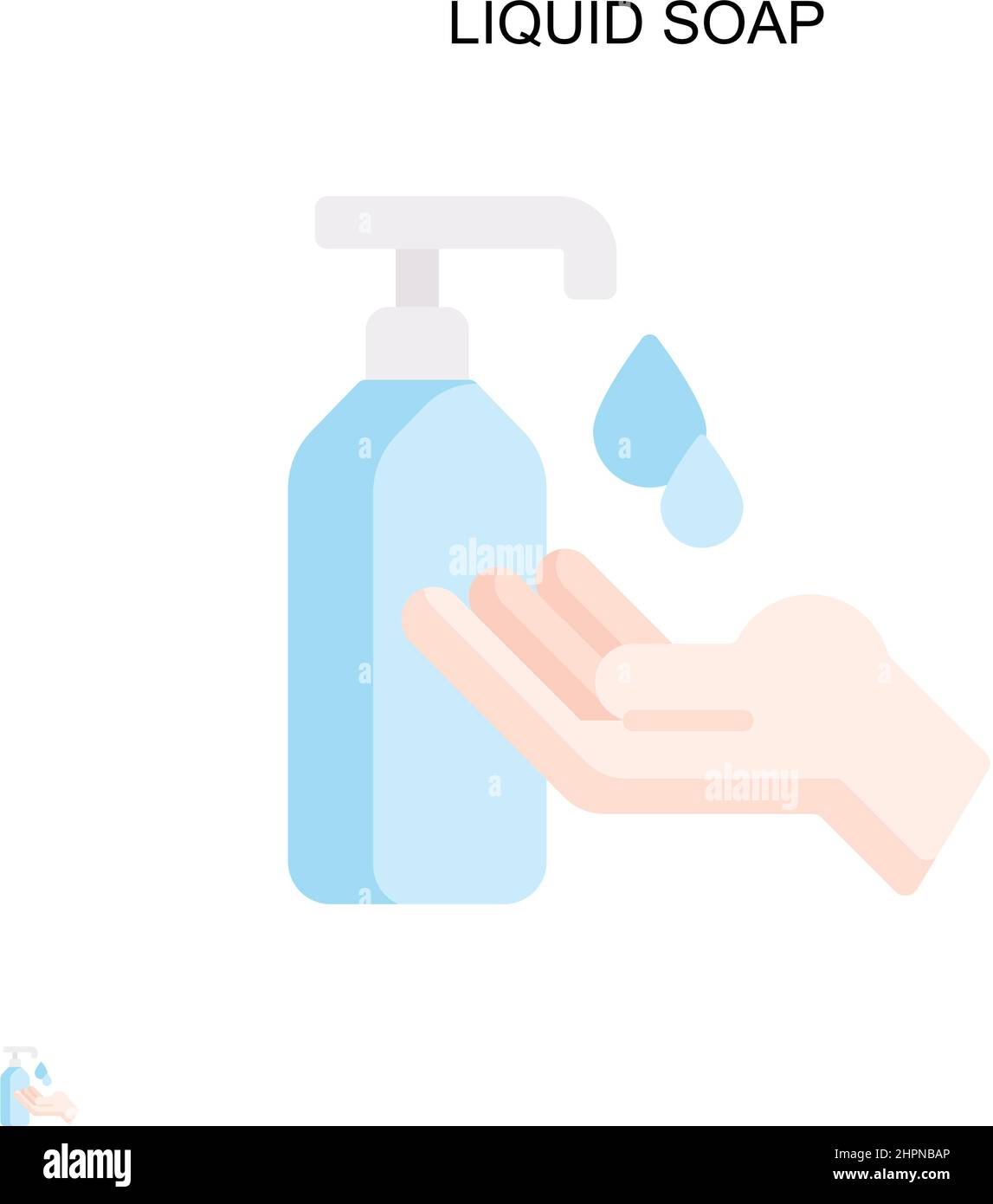 Liquid soap Simple vector icon. Illustration symbol design template for ...