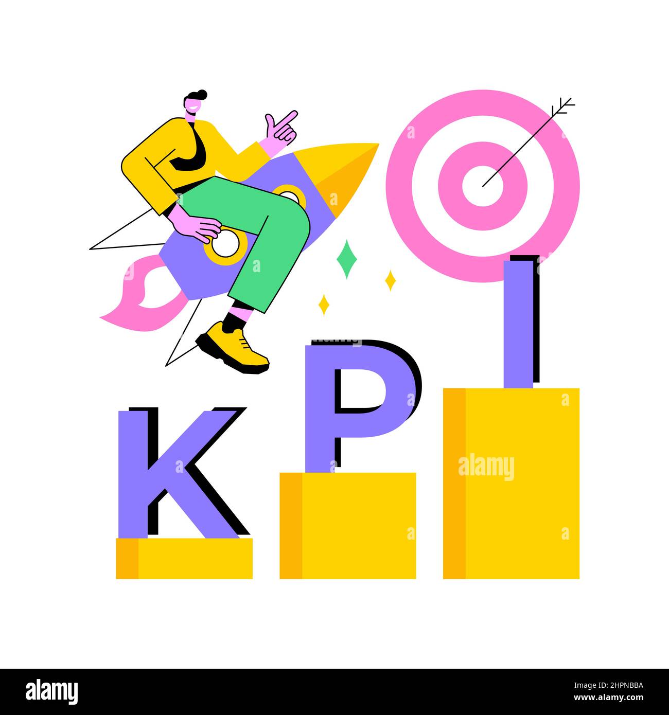 Kpi Abstract Concept Vector Illustration Key Performance Indicator Success Measurement