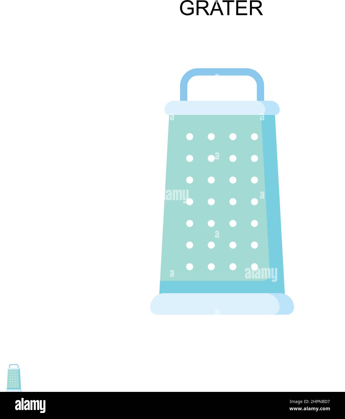 Grater Simple vector icon. Illustration symbol design template for web ...