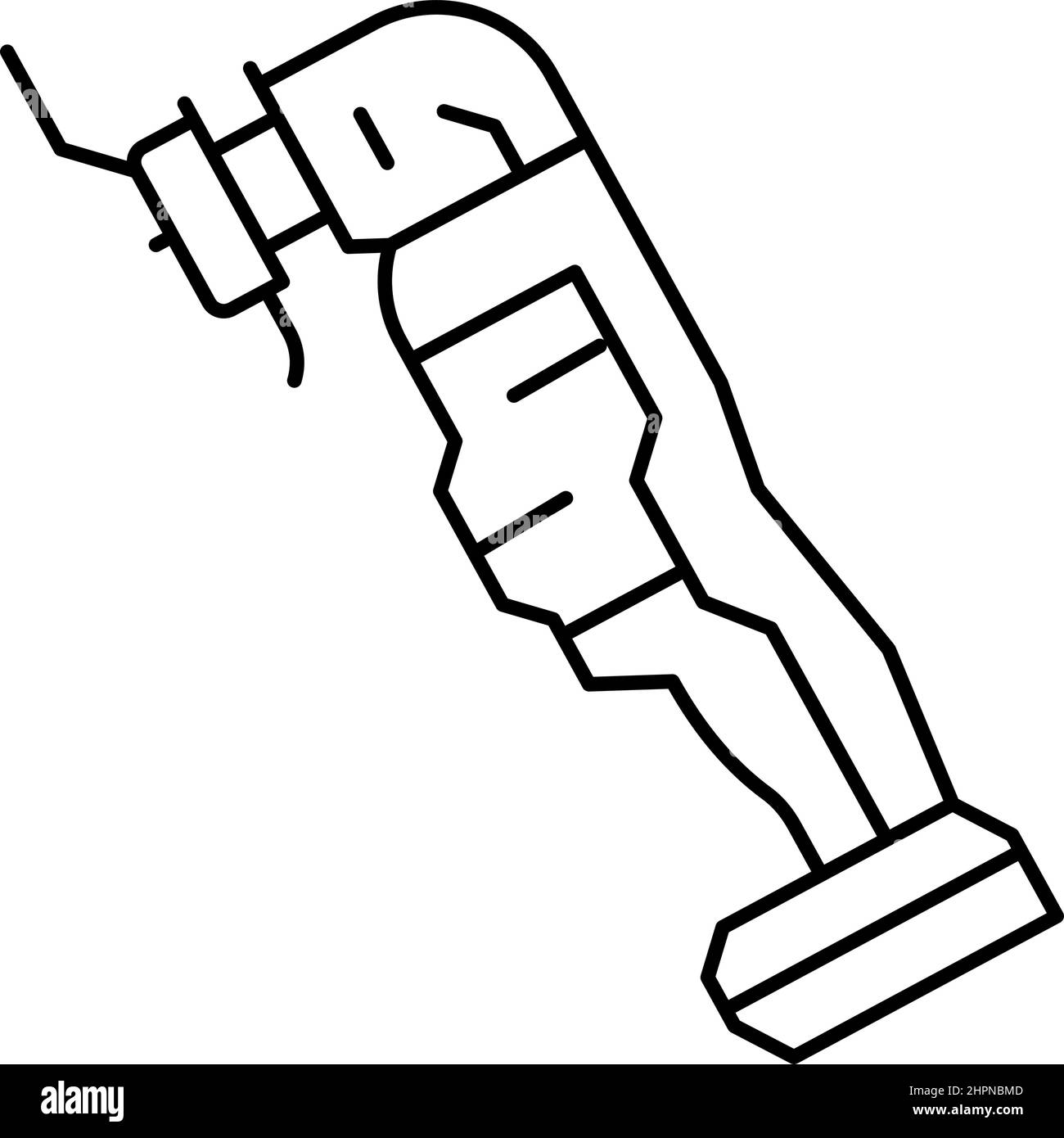 oscillating tool line icon vector illustration Stock Vector Image & Art ...