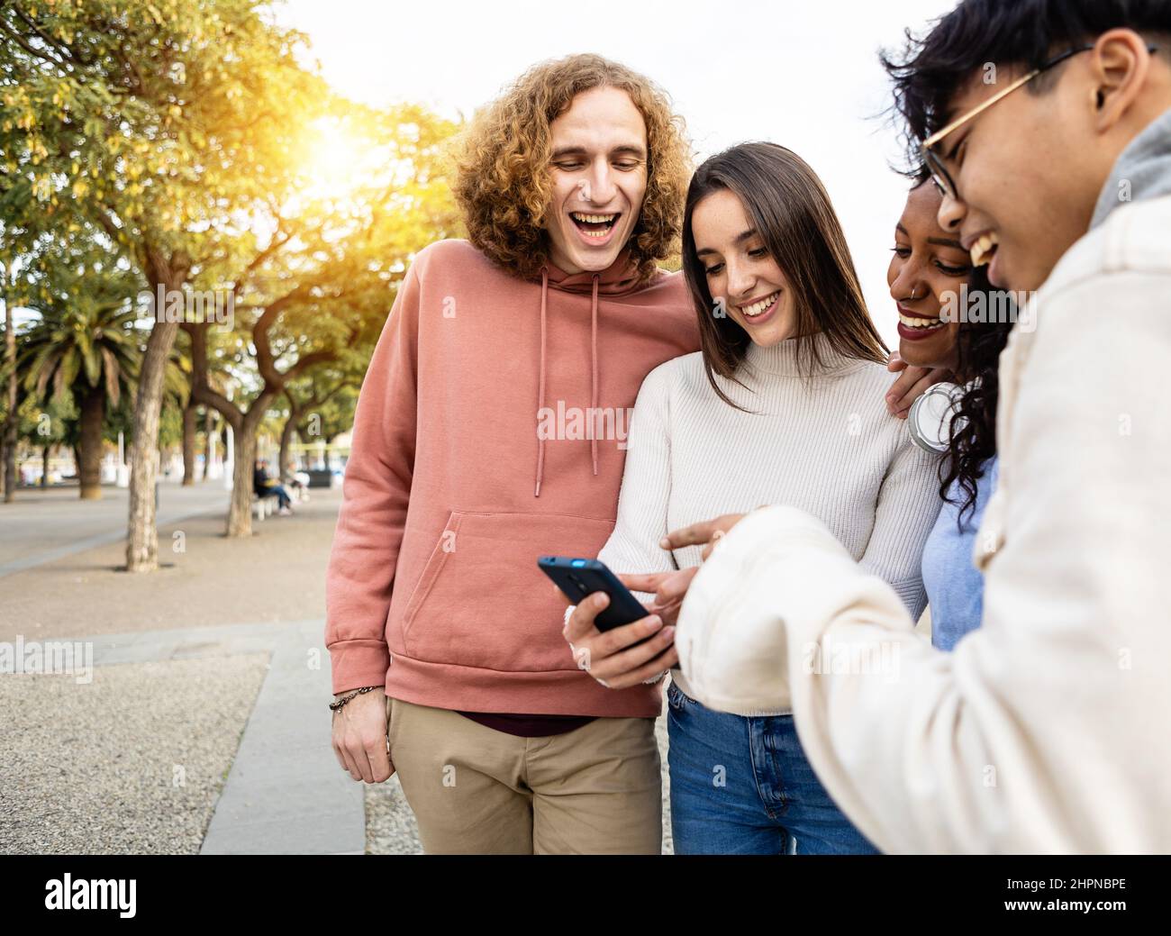 Man watching videos on smartphone hi-res stock photography and images ...