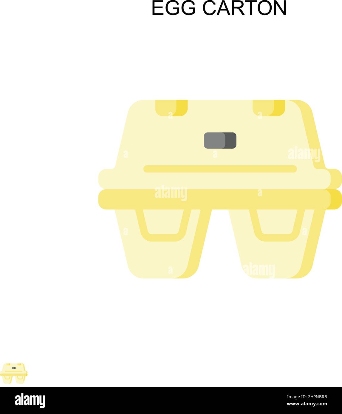 Egg carton top view Stock Vector Images - Alamy