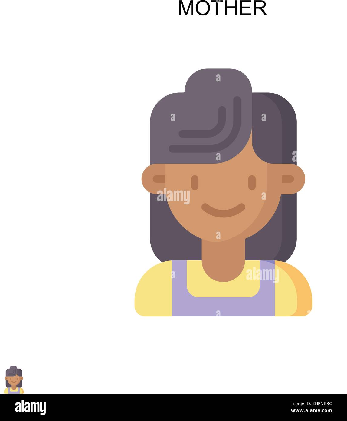 Mother Simple vector icon. Illustration symbol design template for web ...