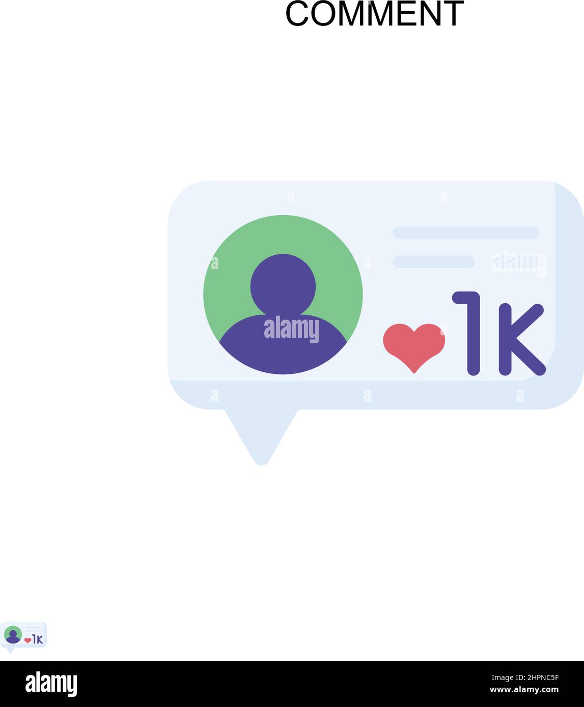 Comment Simple vector icon. Illustration symbol design template for web ...