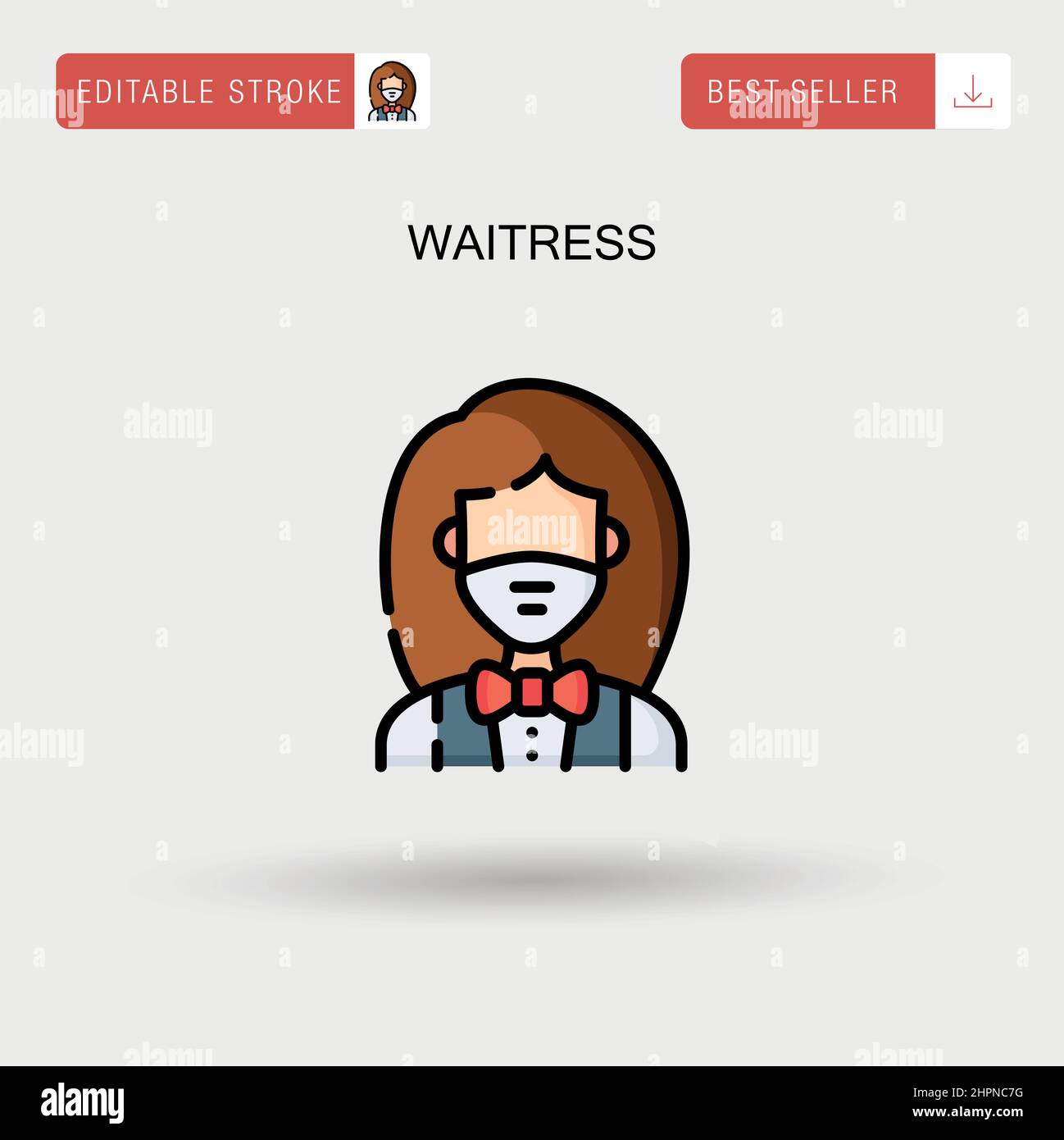 Young caucasian woman bar Stock Vector Images - Alamy