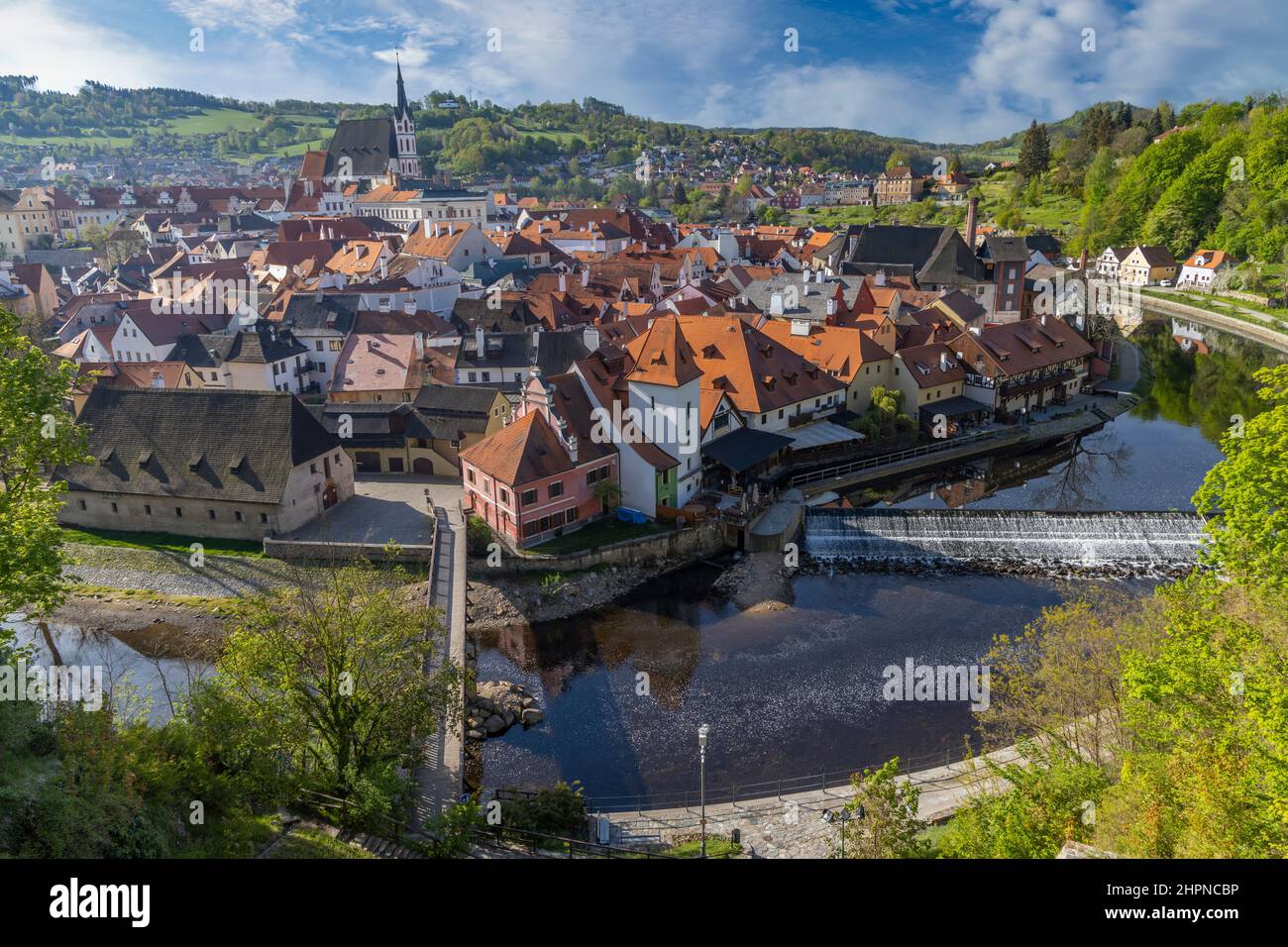 Cesky Krumlov old town, UNESCO site, Southern Bohemia, Czech Republic ...