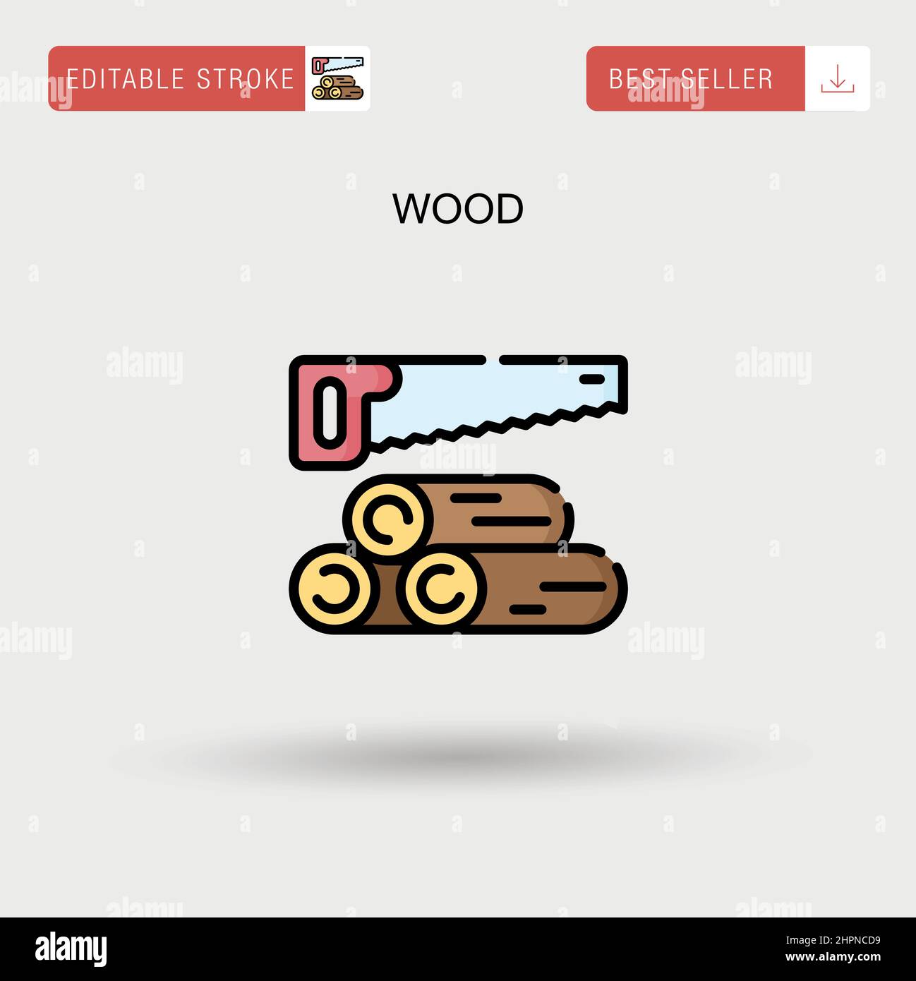 Wood Simple vector icon Stock Vector Image & Art - Alamy