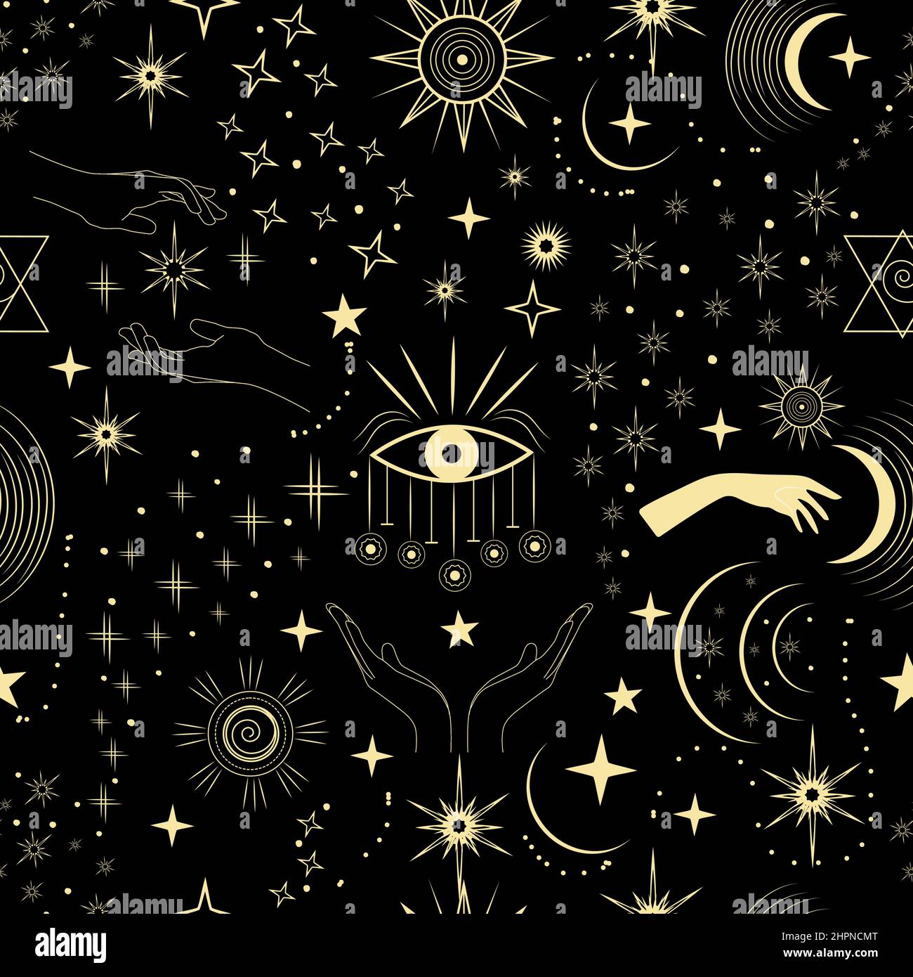 Astral symbols Stock Vector Images - Alamy