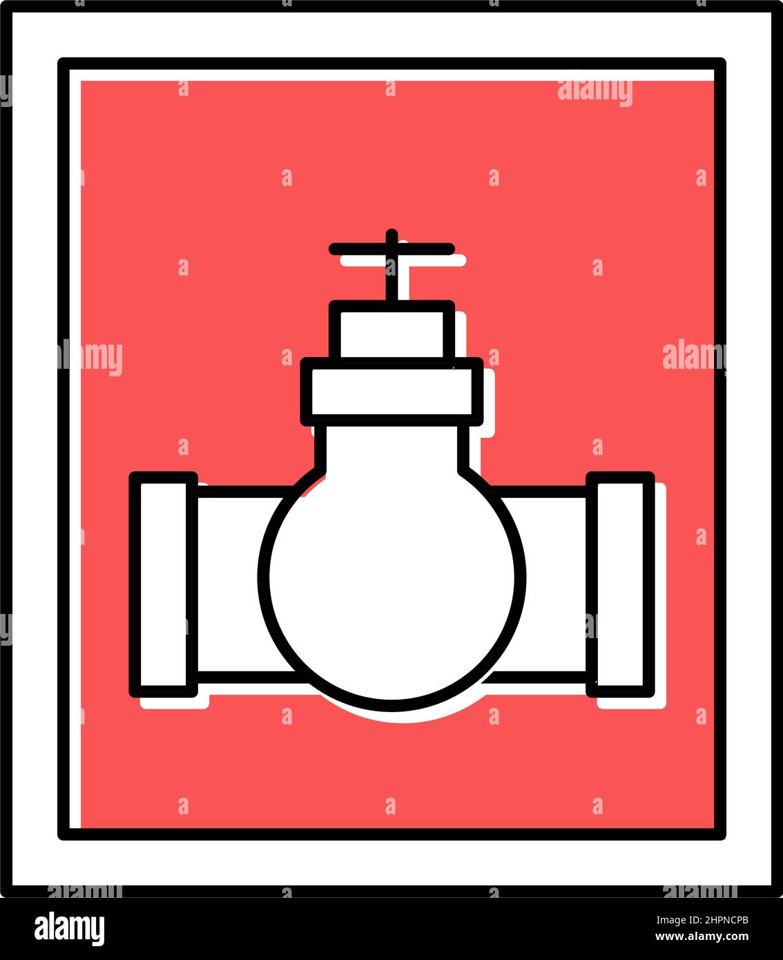 gas transportation sign color icon vector illustration Stock Vector ...