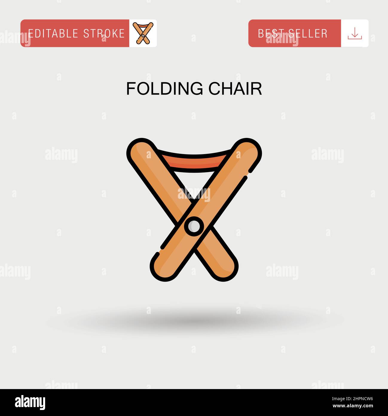 Folding metal chairs Stock Vector Images - Alamy