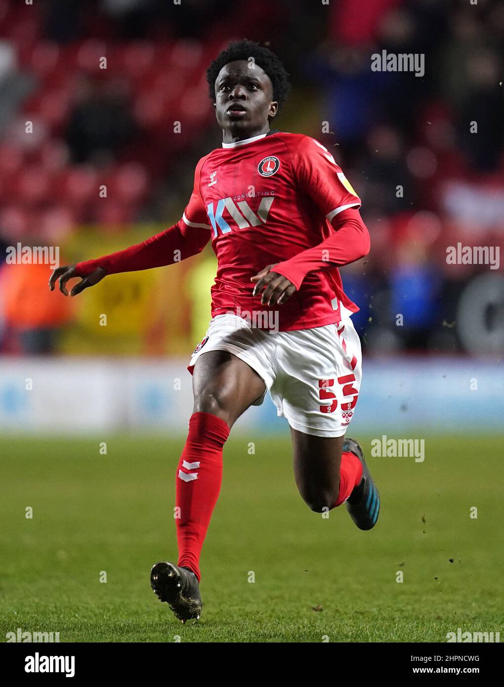 Charlton Athletic's Tyreece Campbell during the Sky Bet League One ...