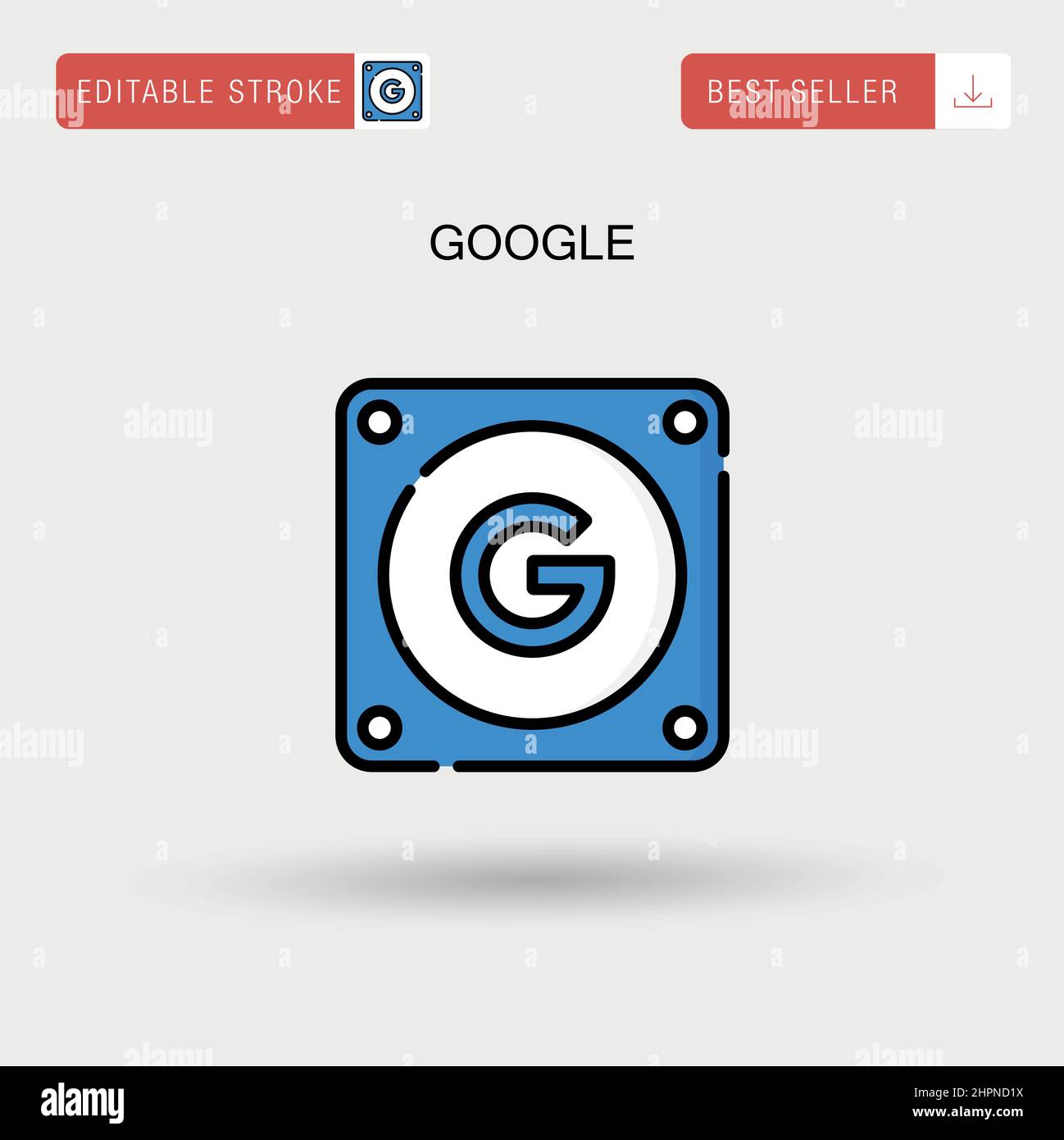 Google Simple vector icon Stock Vector Image & Art - Alamy