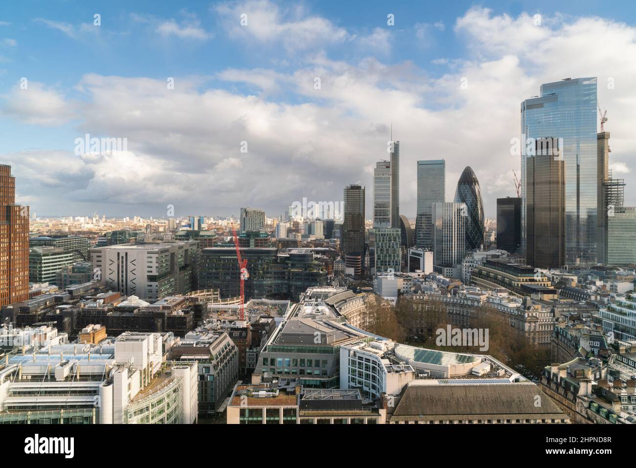 City of London views from Moorgate, London Stock Photo - Alamy
