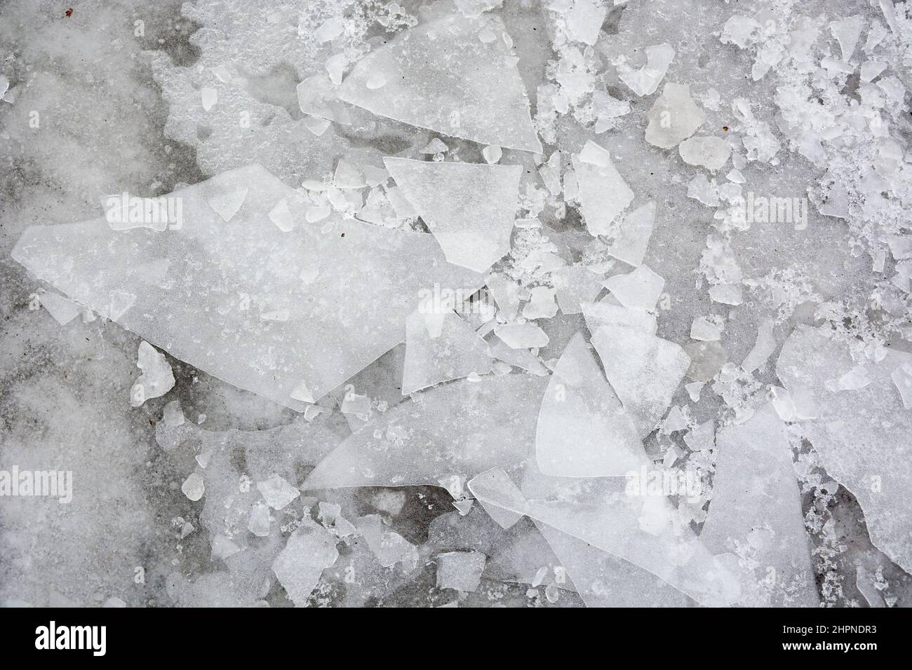 Background from broken pieces of ice. Texture, pattern, closeup Stock ...