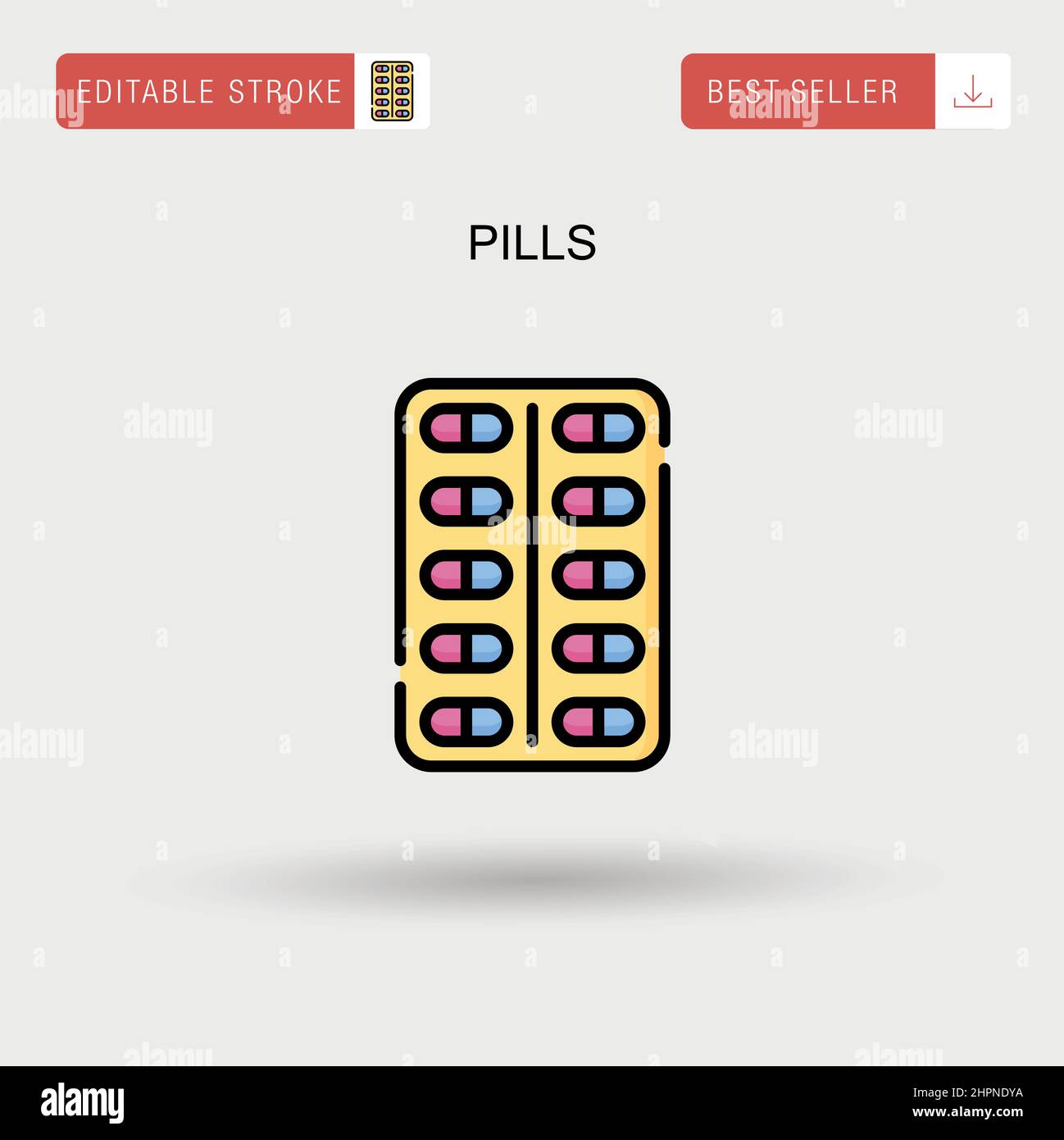 Medication capsule Stock Vector Images - Alamy