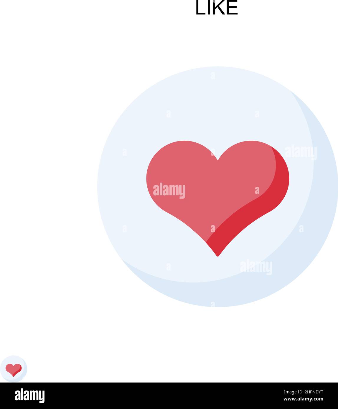 Like Simple vector icon. Illustration symbol design template for web ...