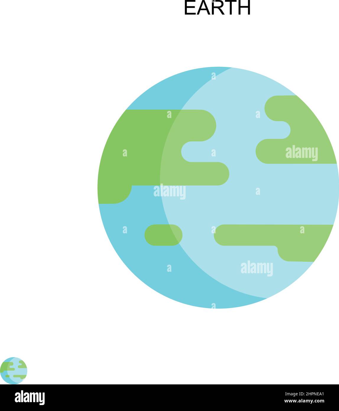 Earth Simple vector icon. Illustration symbol design template for web ...