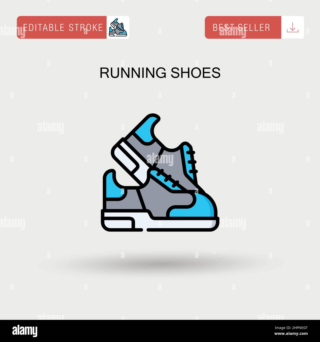 Road running sneakers Stock Vector Images - Alamy