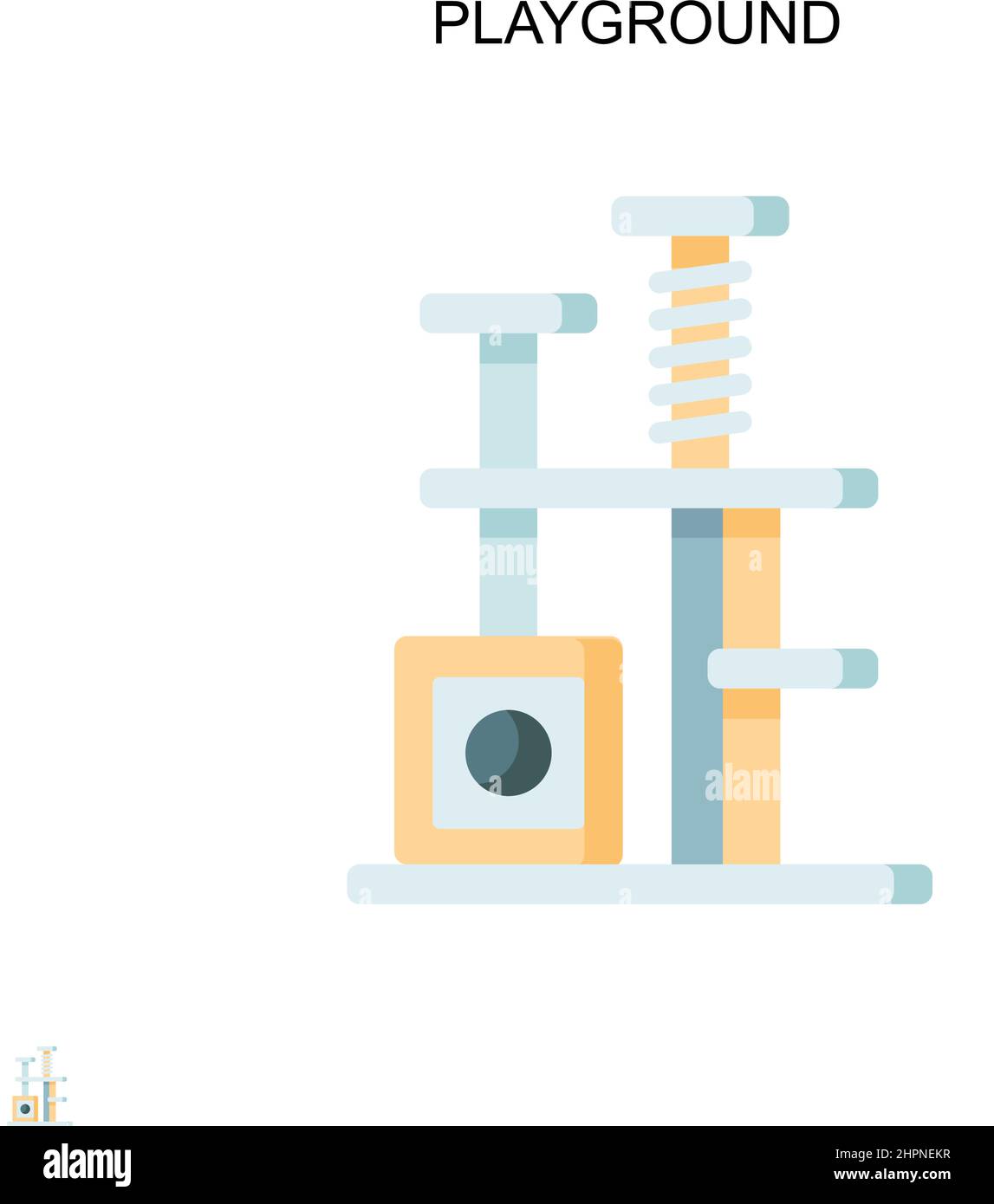 Playground Simple vector icon. Illustration symbol design template for ...