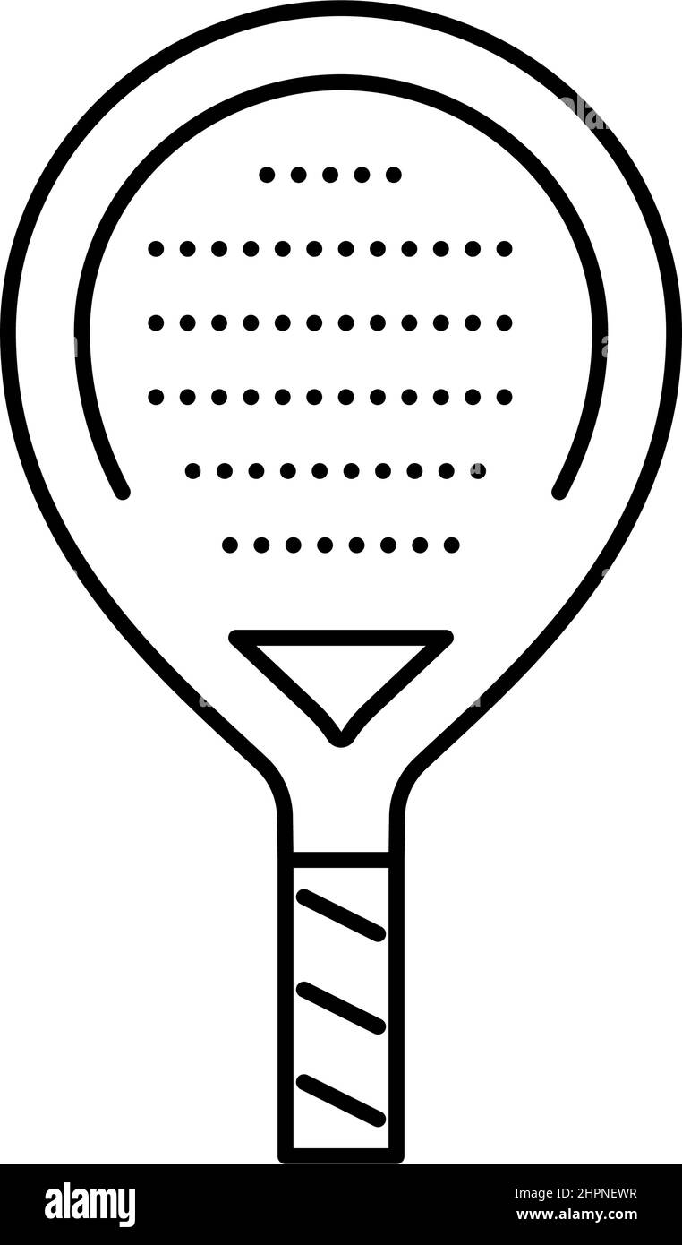 paddle racket line icon vector illustration Stock Vector Image & Art ...