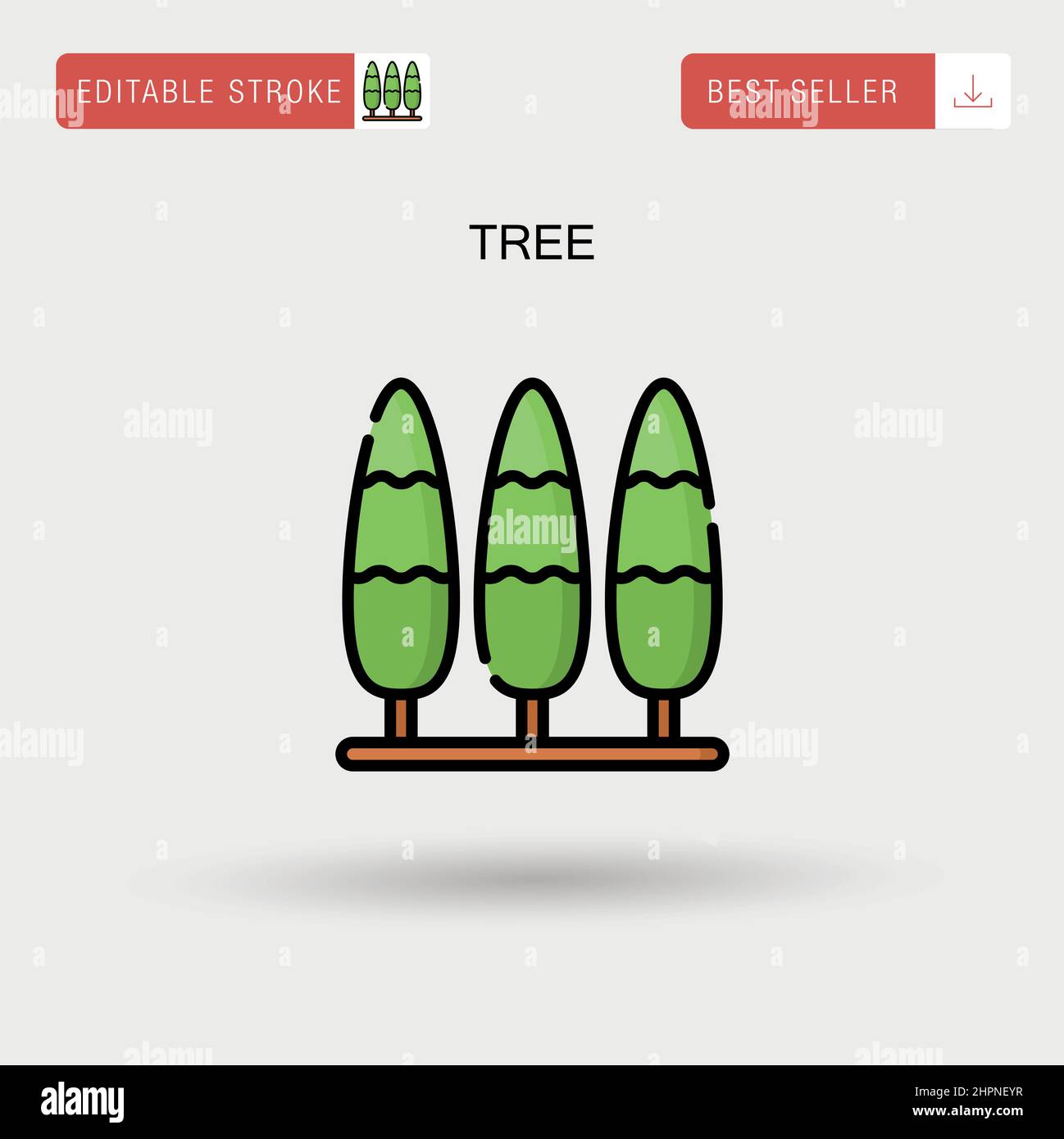 Tree Simple vector icon Stock Vector Image & Art - Alamy