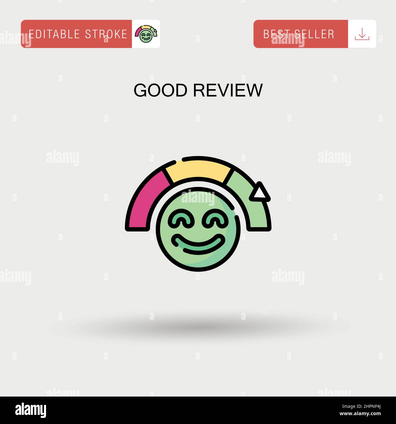 Good review Simple vector icon Stock Vector Image & Art - Alamy