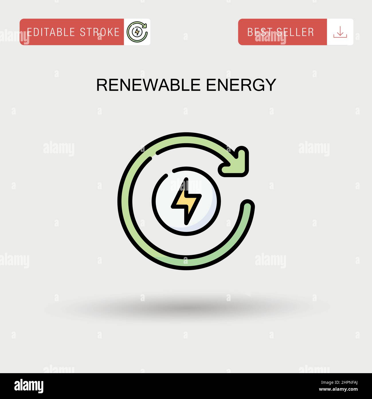 Renewable energy Simple vector icon Stock Vector Image & Art - Alamy