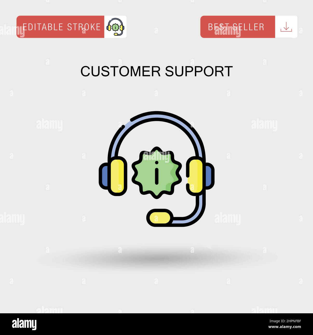 Customer support Simple vector icon Stock Vector Image & Art - Alamy