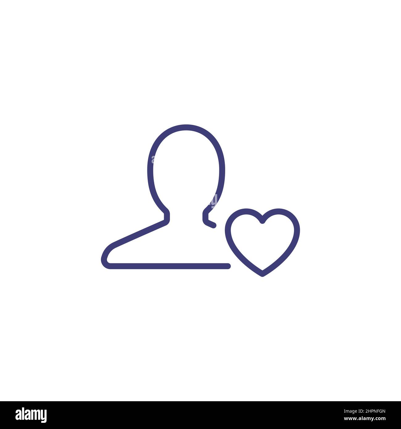 Employee favorite star personal line icon. Profile employee best join ...