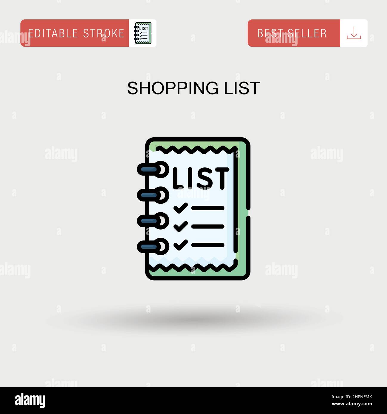 Grocery store check list Stock Vector Images - Alamy