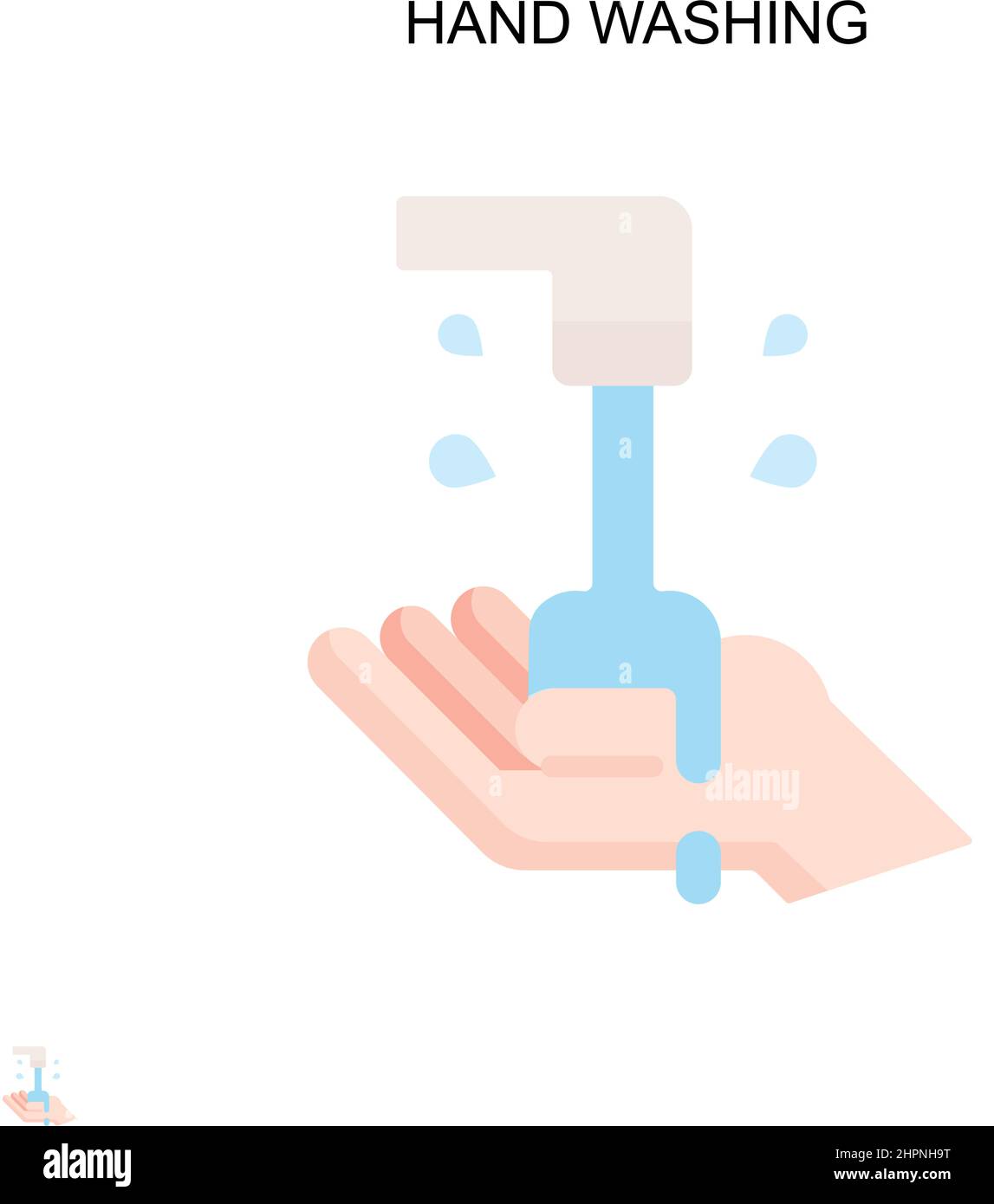 Hand wash washing symbol hi-res stock photography and images - Alamy