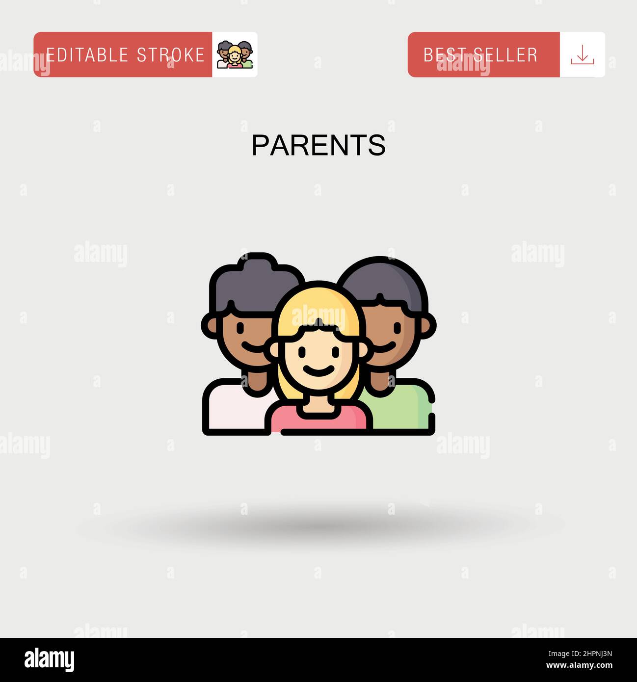 Parents Simple vector icon Stock Vector Image & Art - Alamy