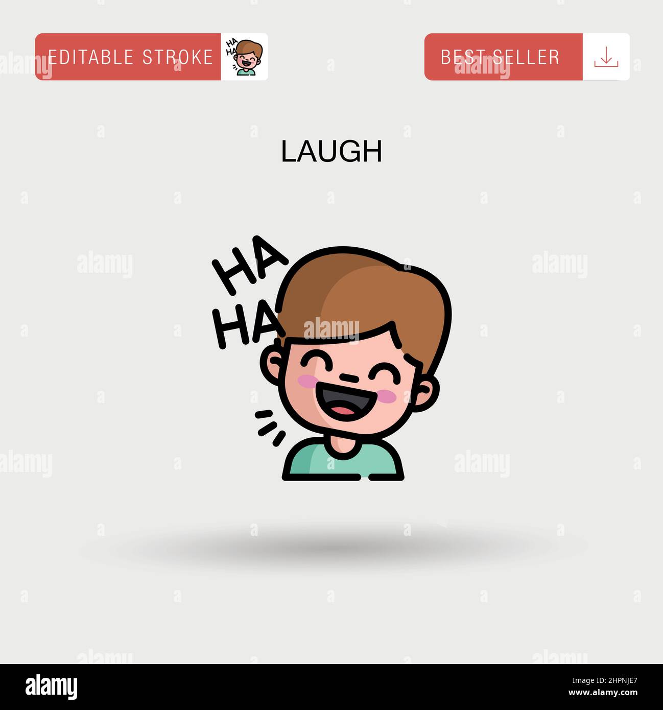 Laugh Simple vector icon Stock Vector Image & Art - Alamy