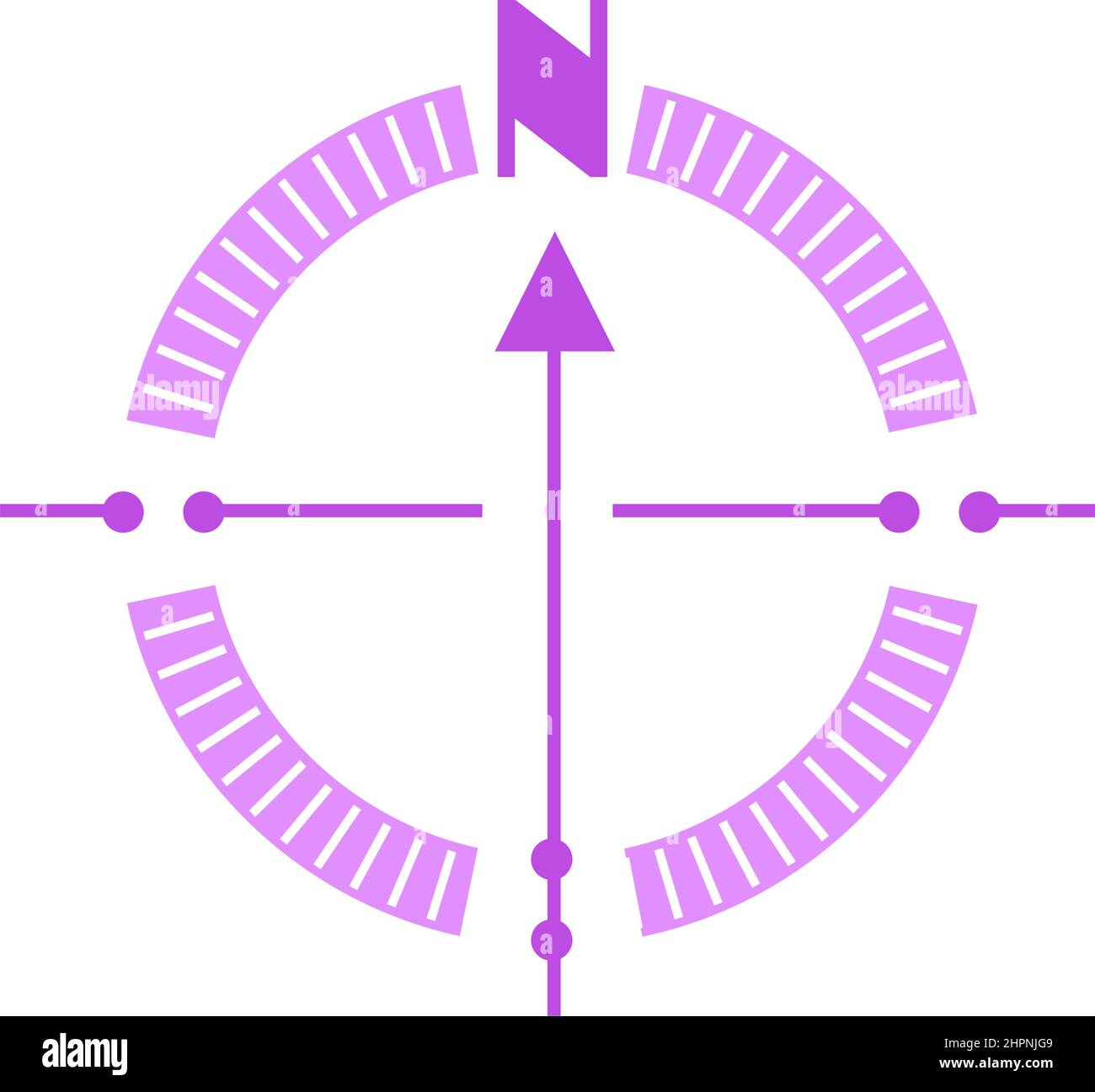 stylized map north arrow icon Stock Vector Image & Art - Alamy