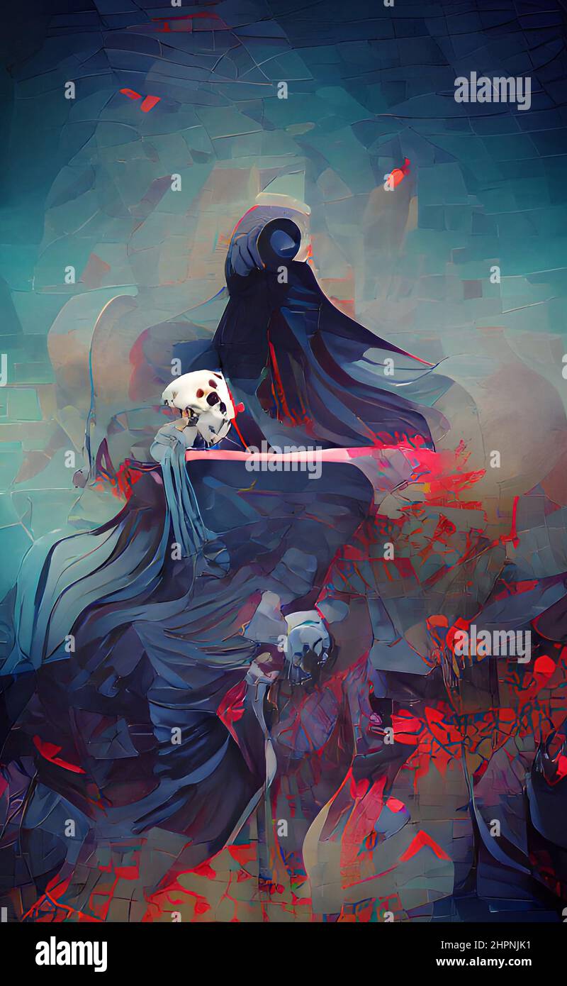 Abstract Death Painting