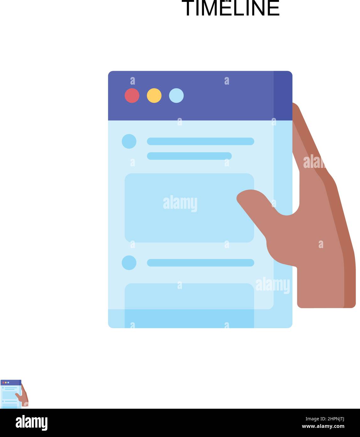 Timeline Simple Vector Icon Illustration Symbol Design Template For Web Mobile Ui Element Stock